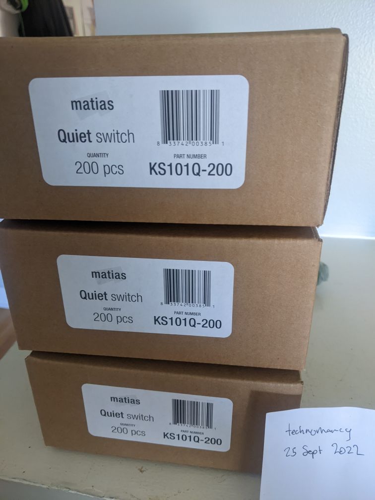 [US-WA] [H] 600 Matias Quiet Click switches [W] Paypal : r/mechmarket